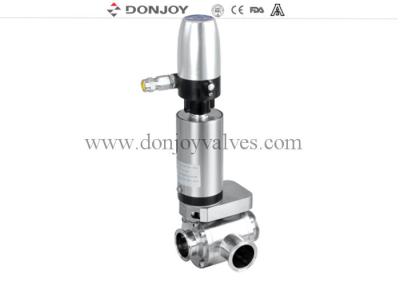 China DONJOY Sanitary 3 Way L Type Butterfly Valves With  ILTOP21A31 for sale