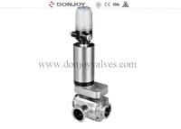 China Donjoy SS316L DN65 Pneumatic 3 Way Butterfly Valves With T Type for sale