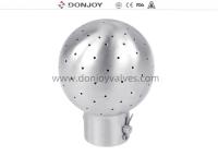 China SS316L Donjoy Fixed Clenaing Ball With Pin Connection For Tank for sale