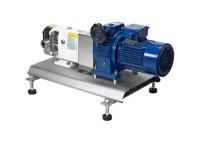 China 316L Horizontal TUL Lobe High Purity Pumps with Explosion proof Motor Clamp End Connection for sale