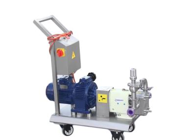 China SS316L DONJOY TUL-80 rotary  lobe pump with Mechanical motor and trolley for sale