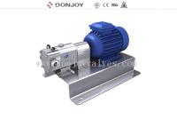 China Viscosity High Purity Pumps , Mini Rotary Lobe Pump For Cheese And Whey Yogurt Transfer for sale