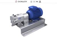 China Viscosity High Purity Pumps , Mini Rotary Lobe Pump For Cheese And Whey Yogurt Transfer for sale