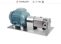 China Viscosity High Purity Pumps , Mini Rotary Lobe Pump For Cheese And Whey Yogurt Transfer for sale