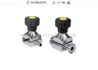 China Mini Direct way Clamp Sanitary Diaphragm Valve with plastic handwheel for sale