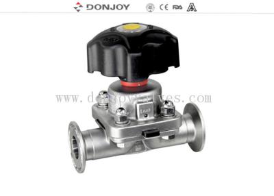China 1 inch - 4 inch 316L Manual or Pneumatic Sanitary Diaphragm Valve with EPDM+PTFE for sale