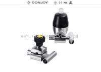 China 316L Mini - type Tee Three - way Sanitary Diaphragm Valve T type Tee for sale