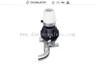 China SS316 L Clamp U - C Tee Sanitary Diaphragm Valve DN25 - DN100 Size with C-TOP for sale