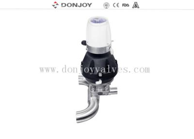 China SS316 L Clamp U - C Tee Sanitary Diaphragm Valve DN25 - DN100 Size with C-TOP for sale