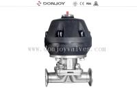 China SS 316L Direct Way Clamp Pnuematic Sanitary Diaphragm Valve for sale