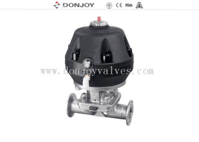 China Pneumatic Sanitary Diaphragm Valve Stainless Steel 316 Forged Body Double Acting for sale