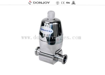 China 316L SS Direct way Clamp Sanitary Diaphragm Valve with Stainless steel actuator for sale