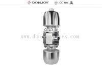 China DN25 Multiport Sanitary Diaphragm Valve , Three Ports Two Control Valves for sale