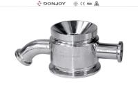 China Radial Sanitary Diaphragm Valve Stainless Steel Manual T Type Tank Bottom for sale