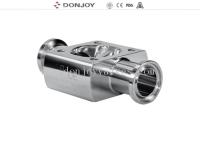 China Stainless Steel Manual Sanitary  Diaphragm Valve With FDA Membrane One Year Warranty for sale