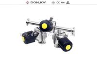 China Stainless steel 316L Multiport  Phamacy Sanitary Diaphragm Valves with hand wheel of BPE standard for sale