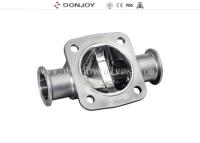 China SS316L directly Sanitary Diaphragm Valve Casting Body with tri clamp End for sale