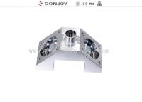 China stainless steel 316L Multiport Diaphragm Valve with Plastic Hand Wheels for pure water process for sale