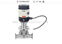 China Stainless Steel Manual Sanitary  Diaphragm Valve With FDA Membrane One Year Warranty for sale