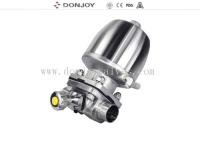 China Welding Multipass Pneumatic Sanitary Diaphragm Valve with SS304 Stainless Steel Actuator for sale
