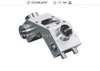 China SS316L M-53A multiport Sanitary Diaphragm Valve body for controlling flow for sale