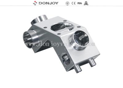 China SS316L M-53A multiport Sanitary Diaphragm Valve body for controlling flow for sale