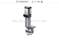 China Donjoy Sanitary MixProof Butterfly Valve Double Seat Butterfly Valve B Type for sale
