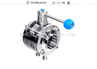 China DN100 Manual proof butterfly valves Stainless steel 316L  with pull handle for sale
