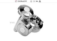 China Donjoy Stianless Steel Manual Fine Tuning Sanitary Butterfly Valves for sale