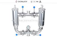 China Sanitary Food Grade Beverage Pipeline Filter , SS304 Duplex Water Filter for sale