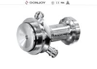 China SS316L Manual  Aseptic sampling valve with pipeline connector and hose sample port for beer tank for sale
