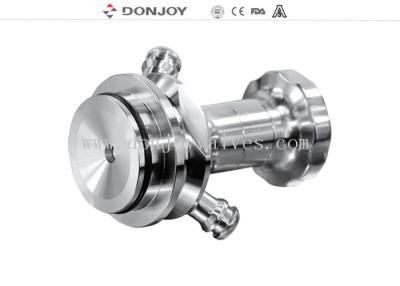China SS316L Manual  Aseptic sampling valve with pipeline connector and hose sample port for beer tank for sale
