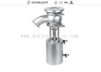 China DN50 Pneumatic Tank Bottom Valve High Performance  With 90° Elbow for sale