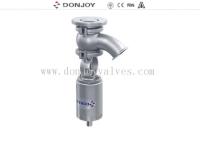 China Air / Spring Tank Bottom Valve SS316L Medium Pressure 45 Elbow Type for sale