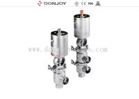 China 316L Divert Seat Reversing Valve Stainless Steel Sanitary 7.0 Bar Sandblast for sale