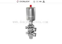 China 316L Pharmaceutical Pneumatic Reversing Seat Valve for sale