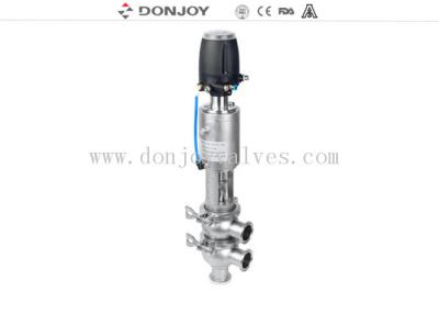 China 304 Pneumatic Divert Seat Valve 316L Stainless Steel Sanitary Reversing DN150 for sale