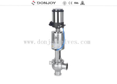 China Hygienic Stainless Steel Pneumatic  2 Way Divert Seat Valve for sale