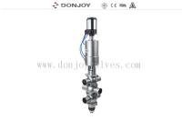 China Double Seat Mixing Proof Valve with Vertical Actuator and control head for sale