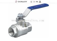 China FDA / ISO SS304 Two Peice Ball valve With  Female Thread Connection for sale