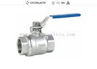China SS304 2 Peice  Sanitary Ball Valve With manual plastic handle for sale