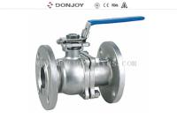 China CFM / CFM8 Stainless steel Sanitary Ball Valve , JIS ANSI 150BLS Flanged  Ball valve Manual Operation for sale