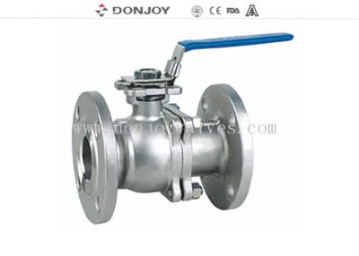 China CFM / CFM8 Stainless steel Sanitary Ball Valve , JIS ANSI 150BLS Flanged  Ball valve Manual Operation for sale