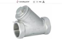 China SS304 / SS316L Y type Fileter Sanitary Ball Valve ,  Angle Filter BSP Thread connection for sale