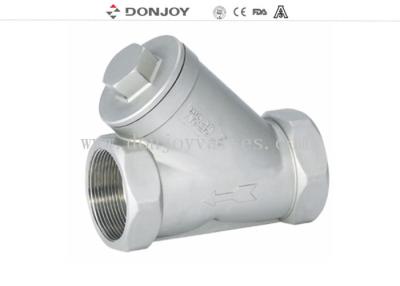 China SS304 / SS316L Y type Fileter Sanitary Ball Valve ,  Angle Filter BSP Thread connection for sale