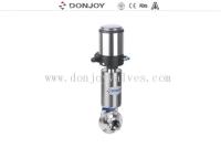 China Sanitary Pneumatic Threaded Butterfly Valves for sale