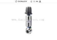 China DN10 - DN300 Sanitary Welding L Butterfly Valves With SS Acuator and automatic control unit for sale