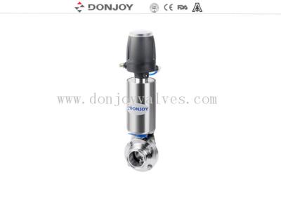 China DN10 - DN300 Sanitary Welding L Butterfly Valves With SS Acuator and automatic control unit for sale