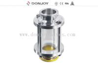 China Clamp type SS Inline sight glass with high quality tempered glass 10 bar max for sale