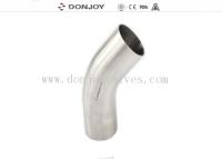 China 2” BPE sanitary 45 degree welded Bend  mirror Polished for pharmacy for sale